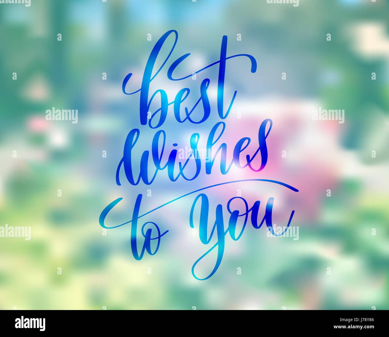 best wishes to you hand written lettering inscription Stock Vector ...