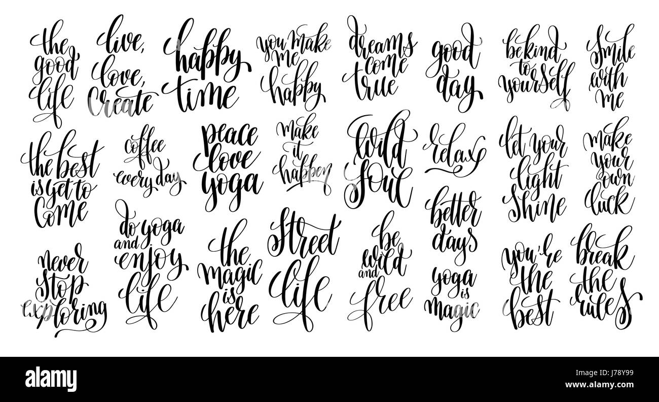 Motivational phrases Stock Vector Images - Alamy