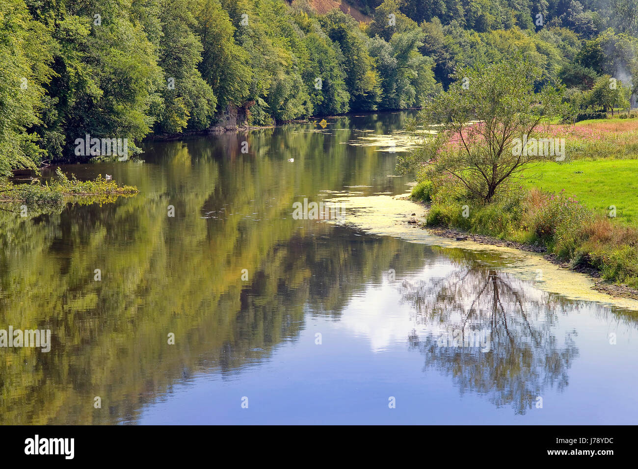 france woods ardennes river water hill mountains france ardennes river ...