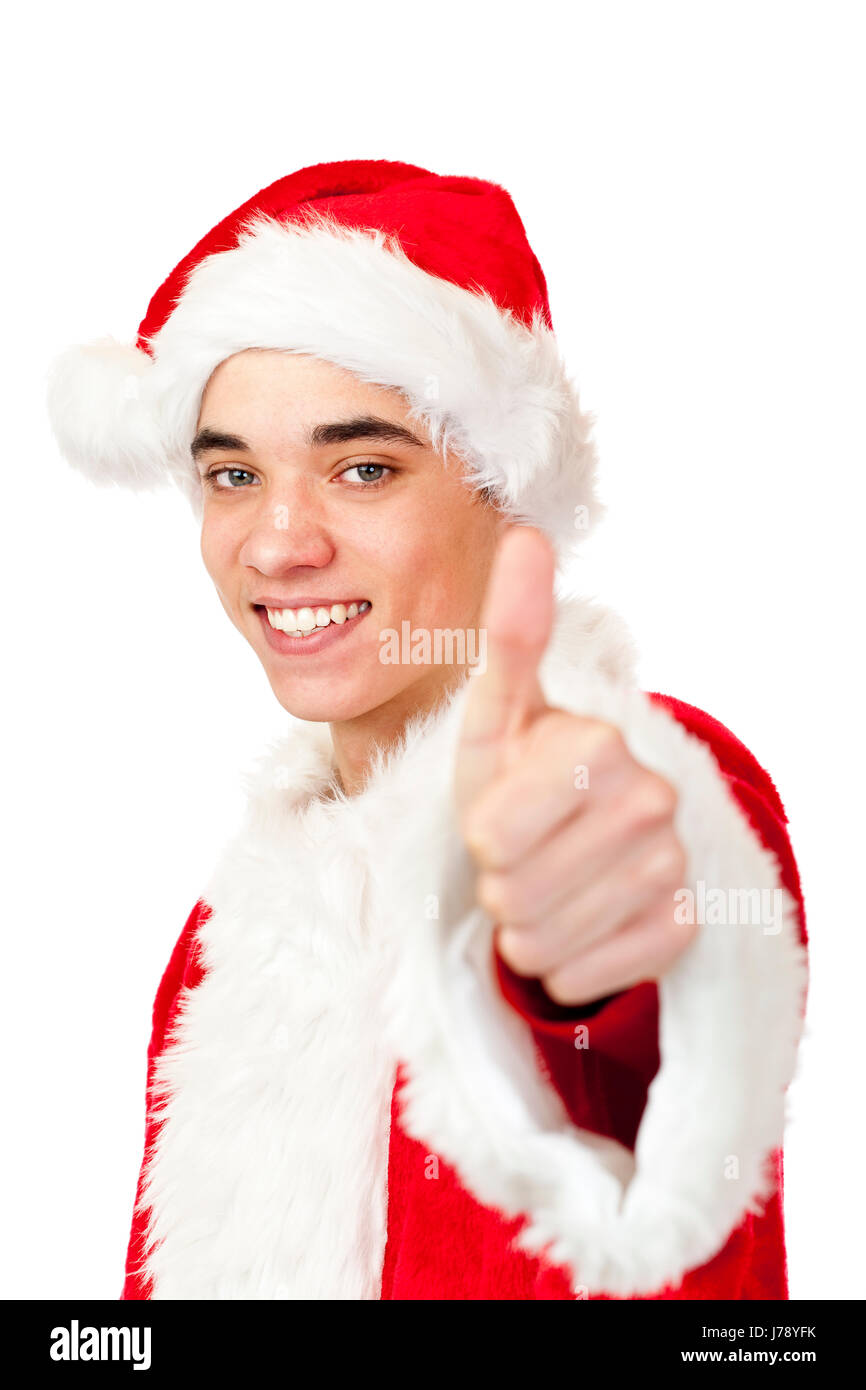 father christmas nicholas boy lad male youngster young younger ...