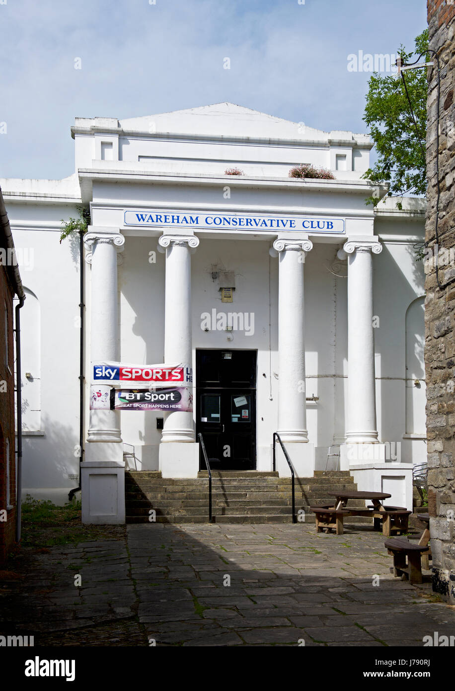 , Conservative Club, Wareham, Dorset, England UK Stock Photo - Alamy