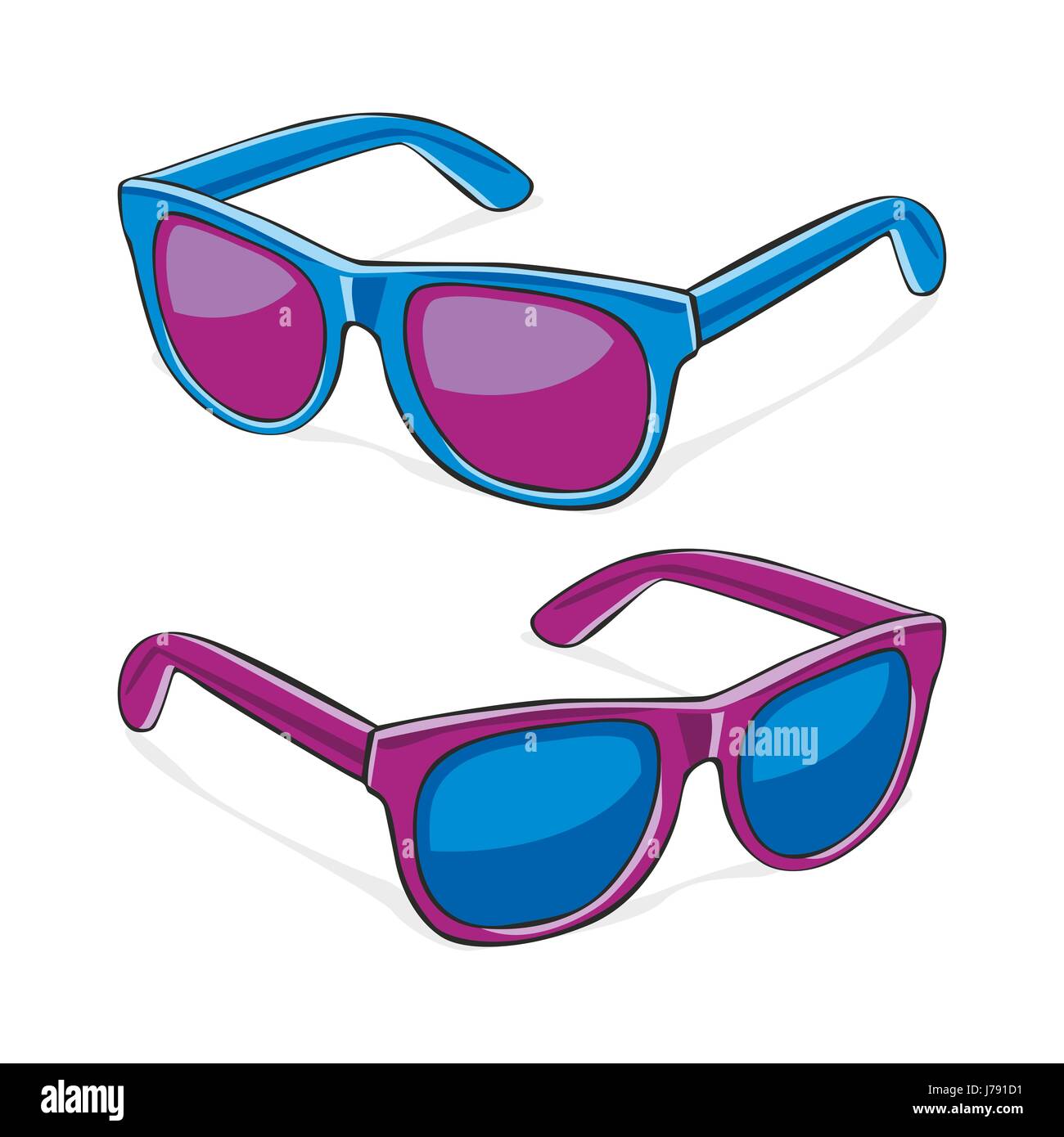 object isolated illustration spectacles glasses eyeglasses shine shines ...