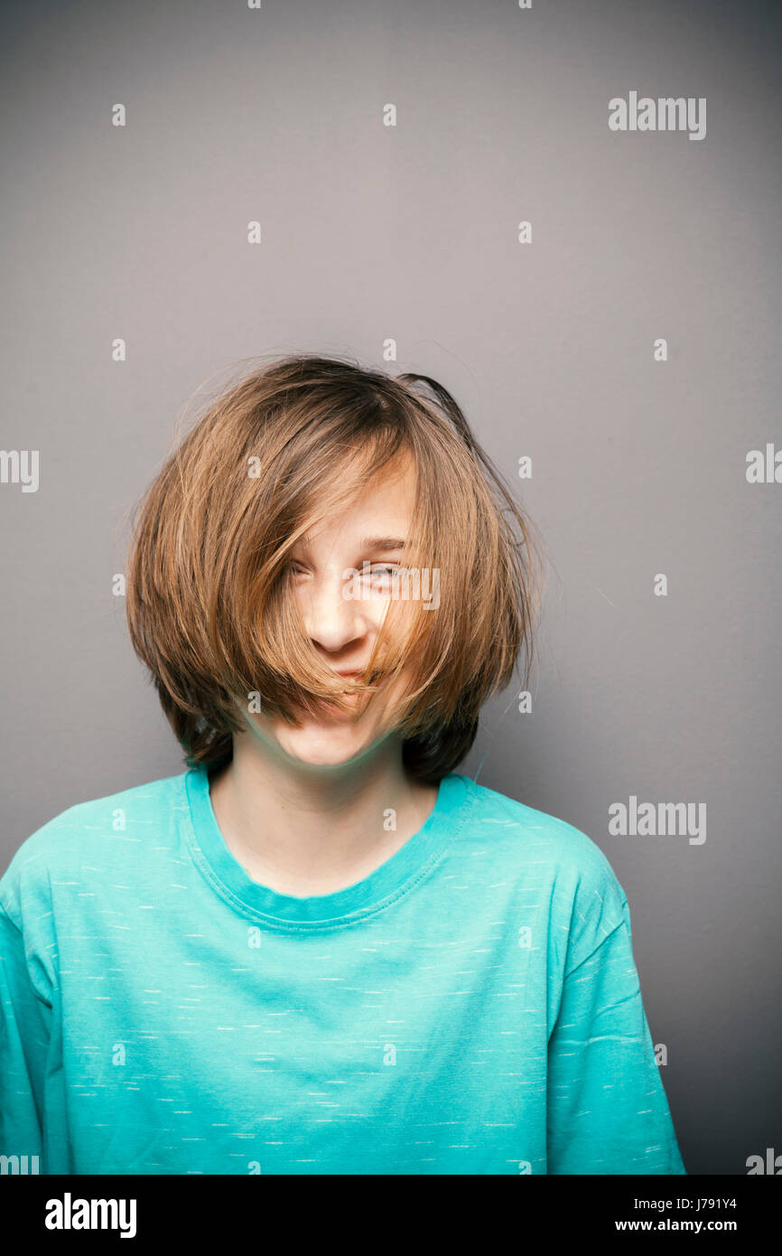 portrait of a happy boy, copy space Stock Photo - Alamy
