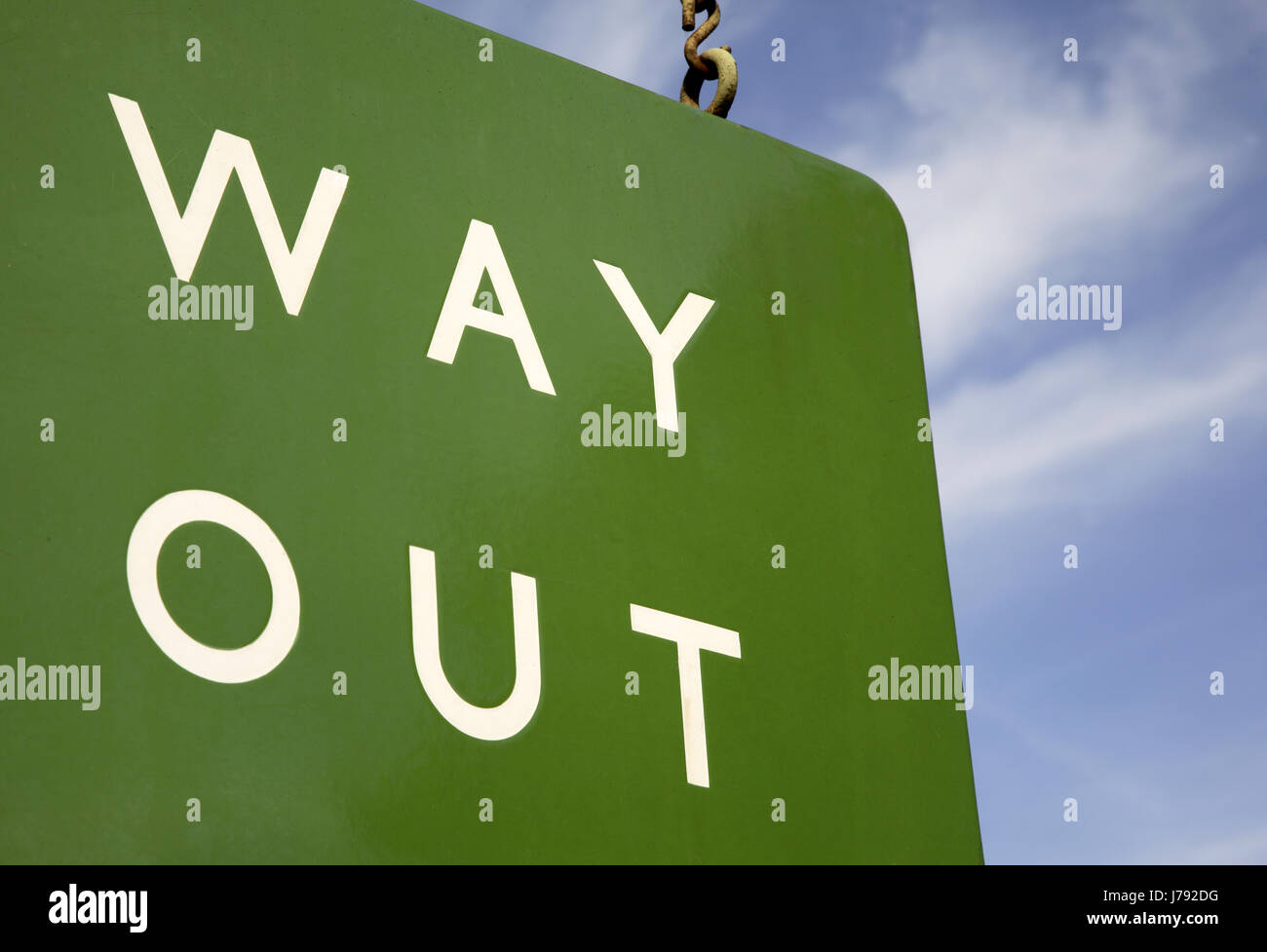 path,way,blue,firmament,sky,out sign green exit leave direction Stock ...