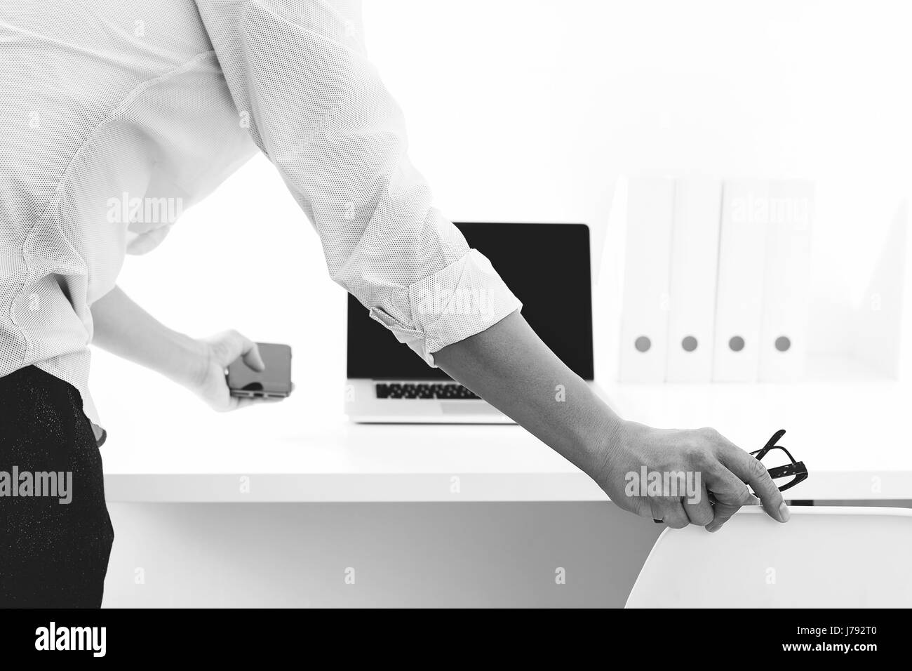Data analytics on white Black and White Stock Photos & Images - Alamy