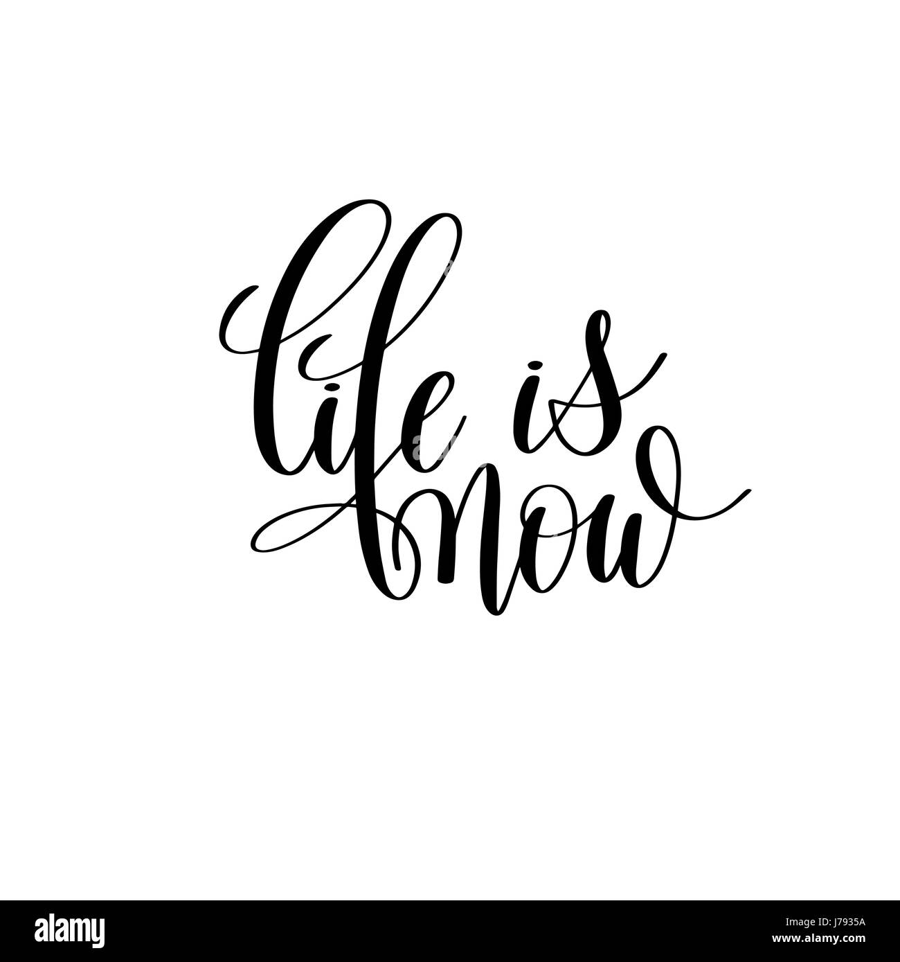 Now handwritten on black Stock Vector Images - Alamy