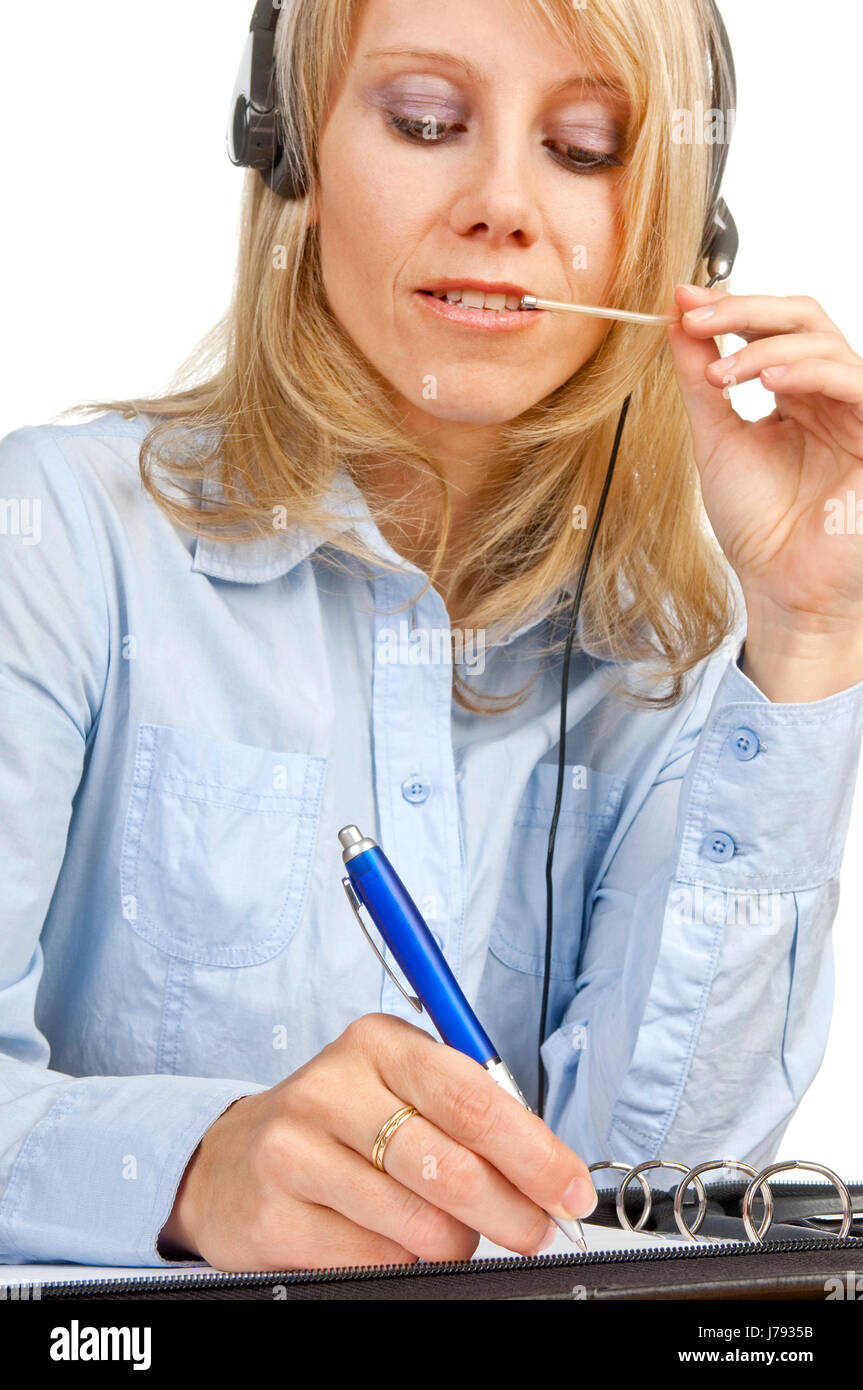 woman female headset telephone phone woman conversation telephone phone ...