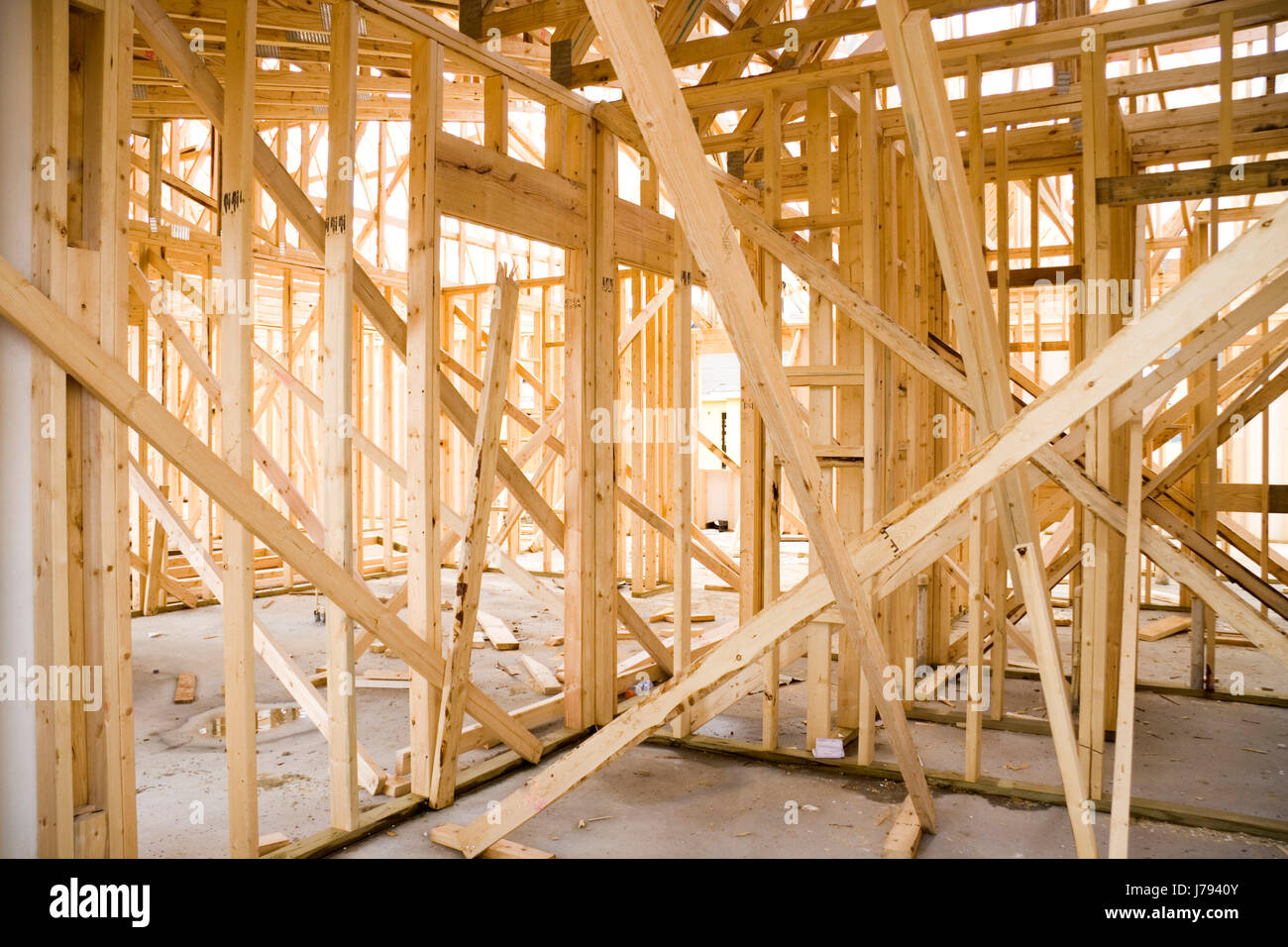 house building interior frame structure project framework construction ...