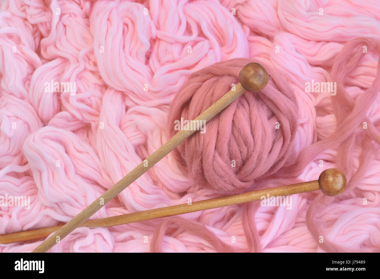 wool needles clew sphere raw still life object macro close-up macro ...