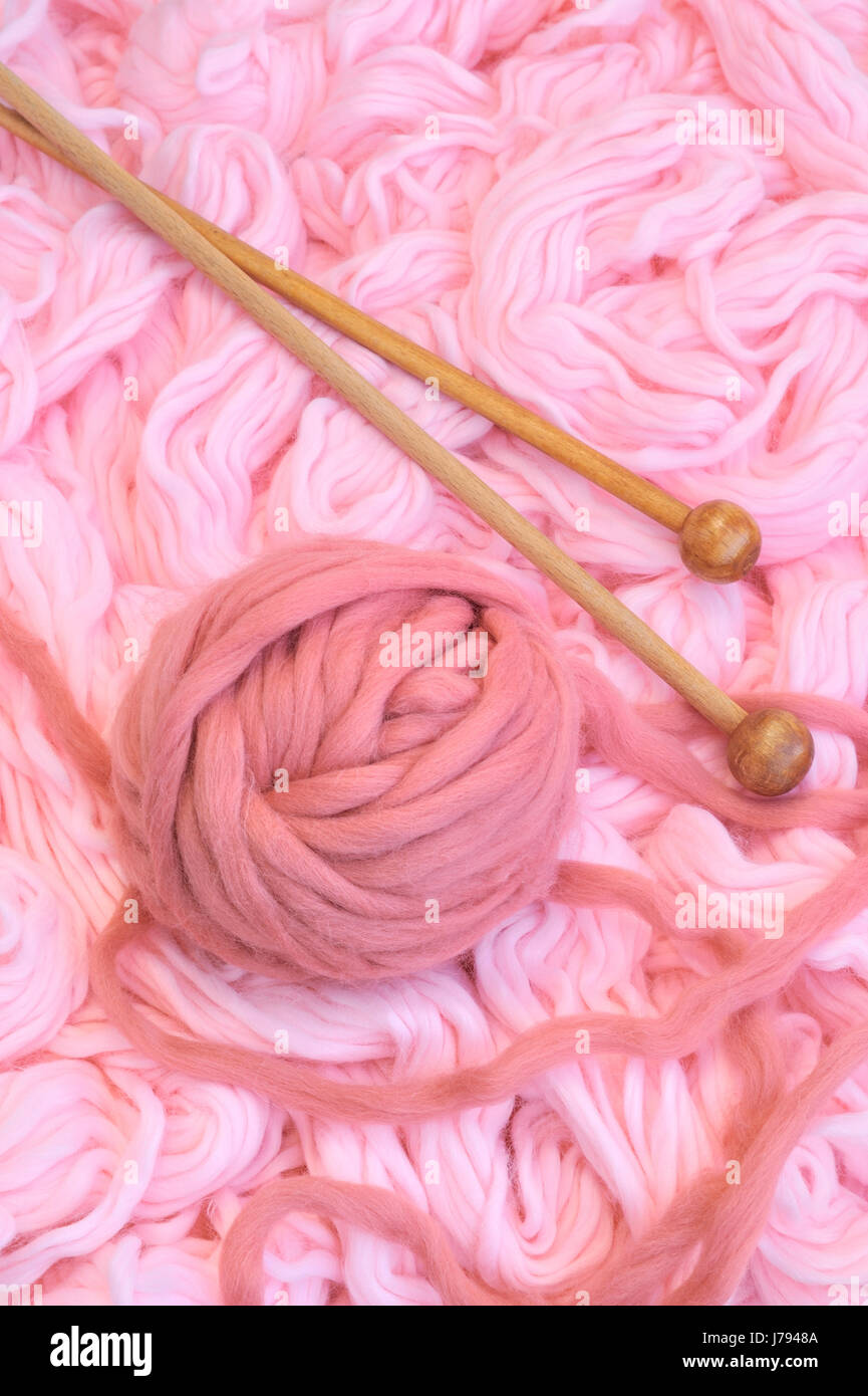 wool needles clew sphere raw still life object macro close-up macro ...