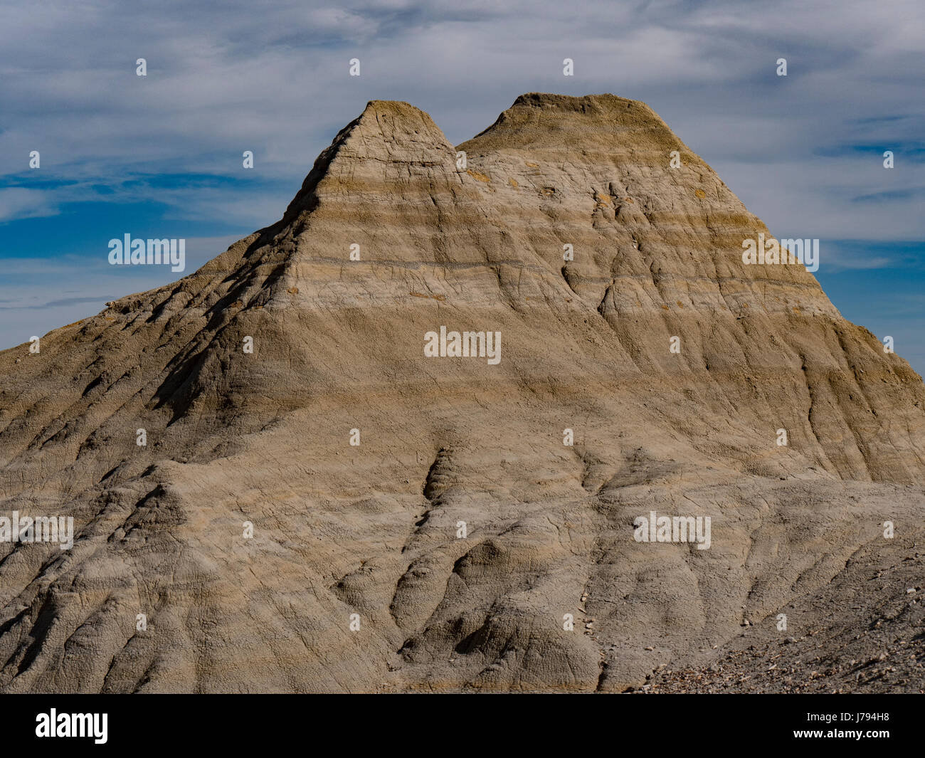 Small bentonite knoll near South Petrified Forest, South Unit, Theodore ...