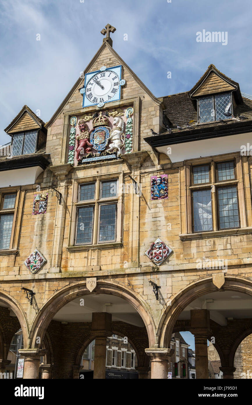 A view of the exterior of the Guildhall or also known as Butter Cross ...