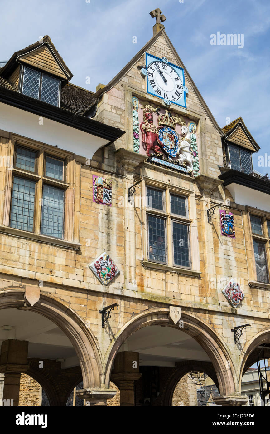 A view of the exterior of the Guildhall or also known as Butter Cross ...