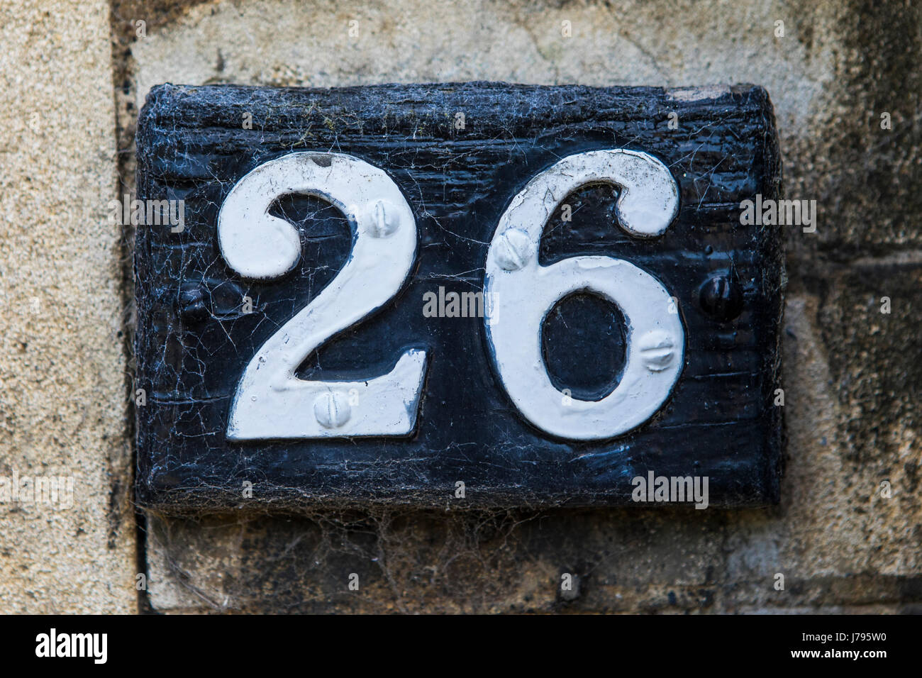 A Number 26 plaque on a wall Stock Photo - Alamy
