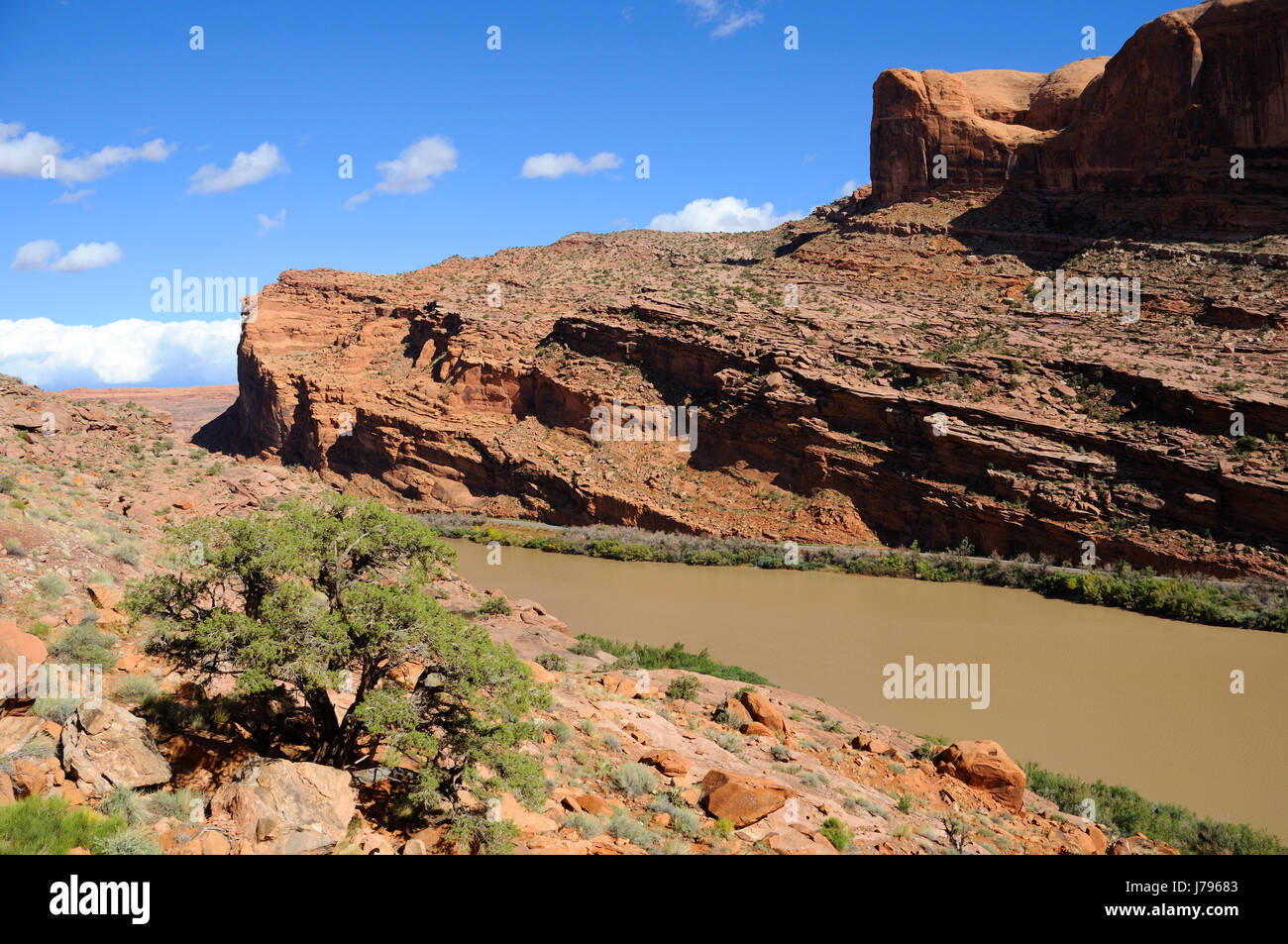 desert wasteland Canyon rim felly river water beautiful beauteously ...