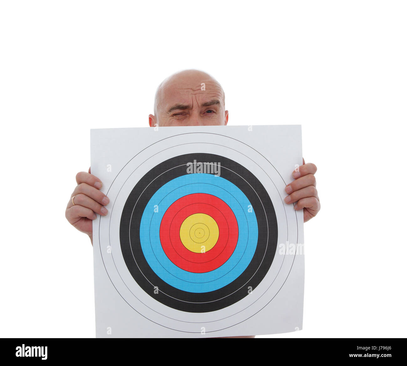 man with target Stock Photo - Alamy