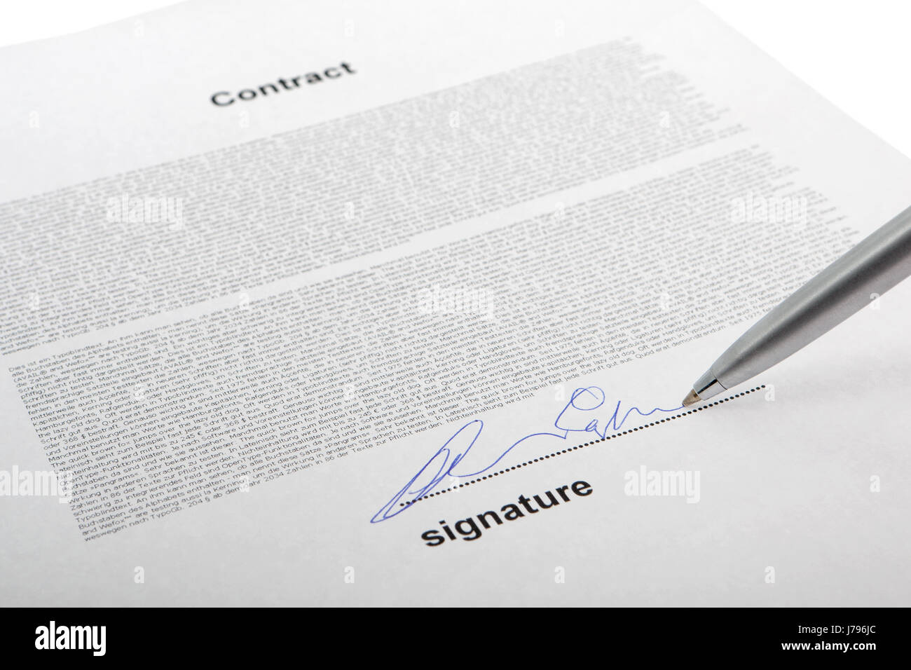sign a contract Stock Photo - Alamy