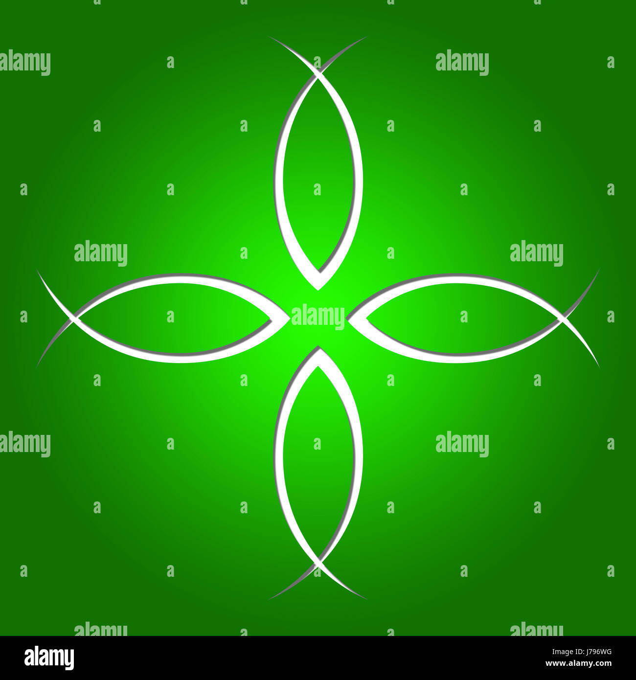 symbol fish green Stock Photo - Alamy