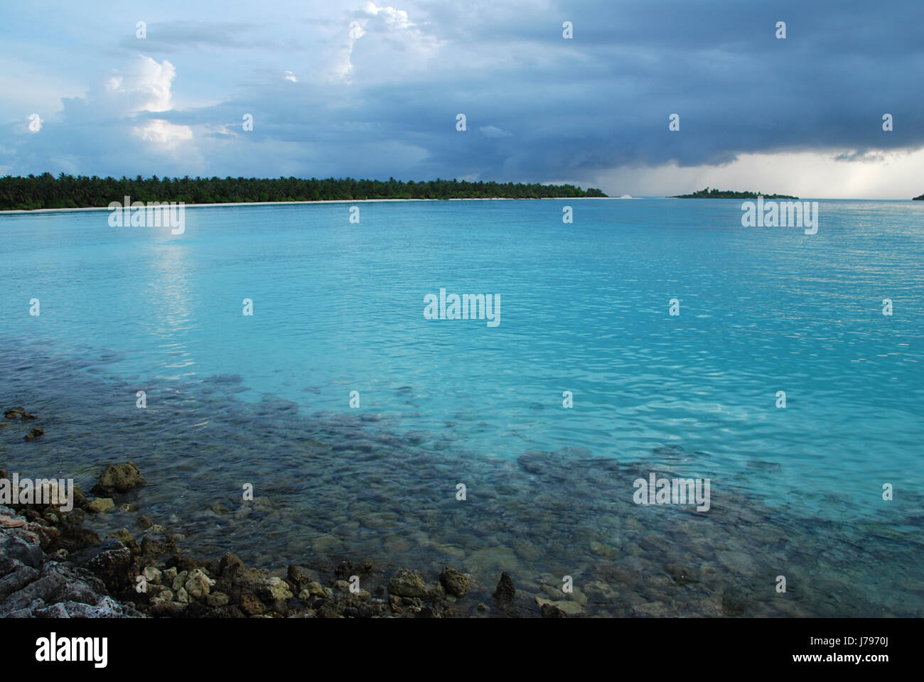 blue maldives storm firmament sky salt water sea ocean water gale blue ...