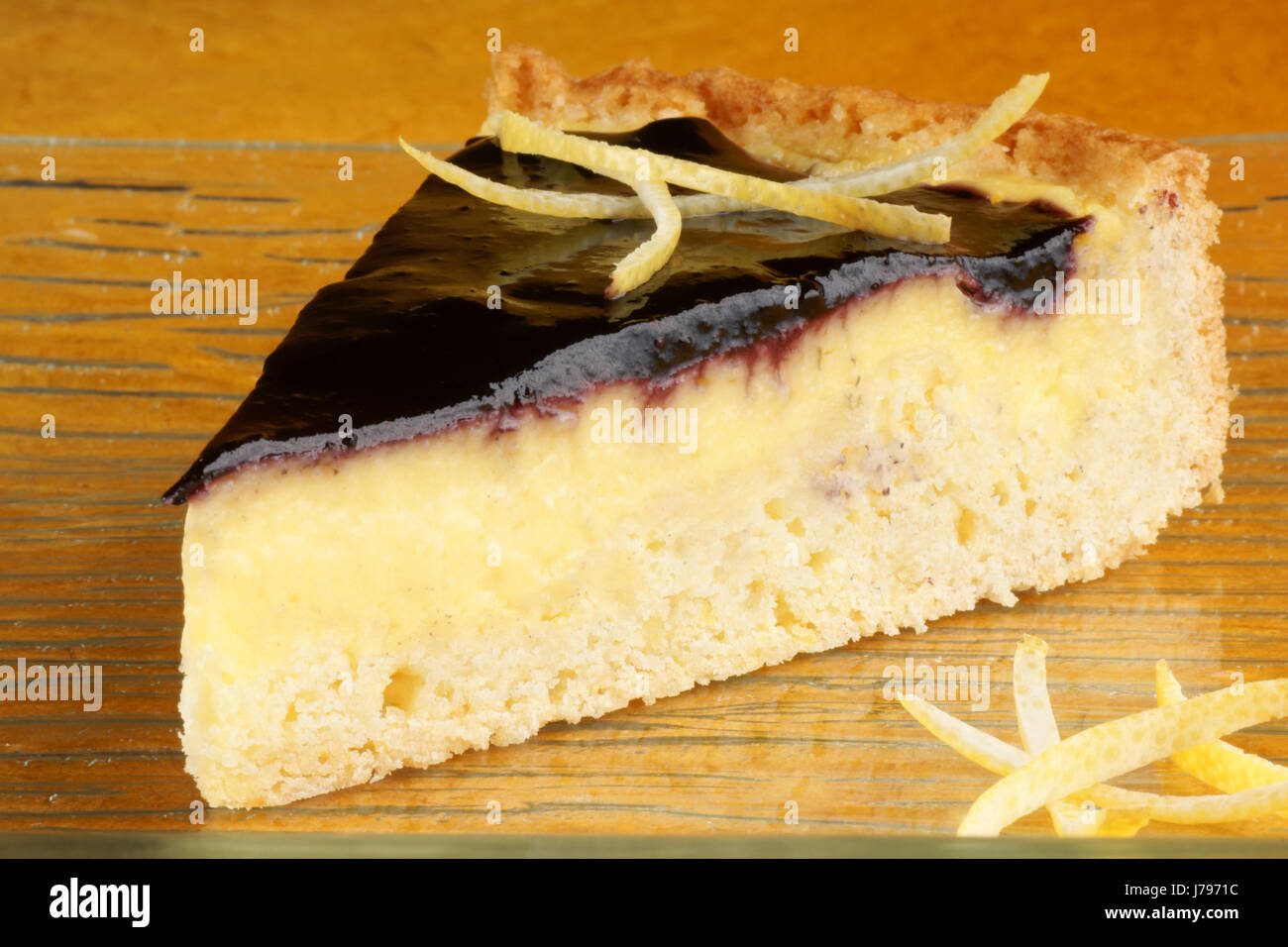 pastry cake pie cakes tart slice blueberry custard dessert glass ...