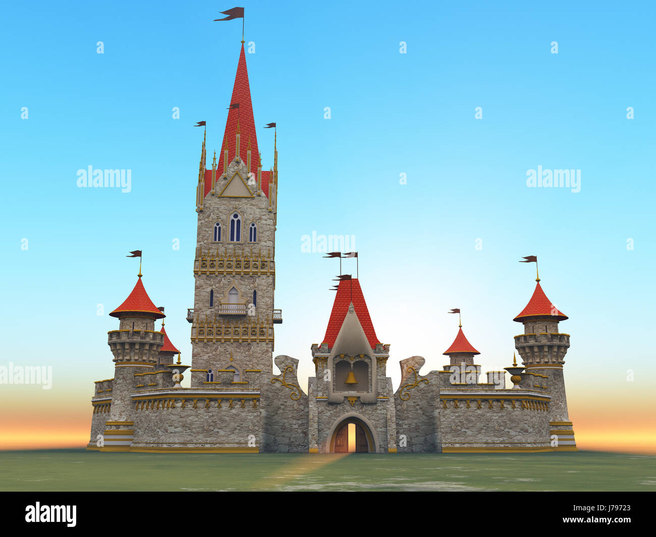 the fairytale castle Stock Photo - Alamy