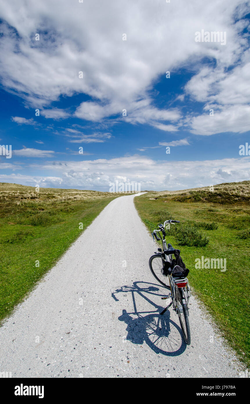 Bike standing on a path Stock Photo - Alamy