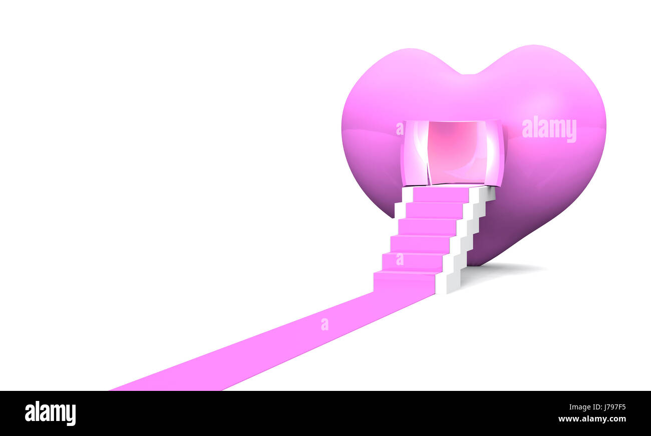 sign signal stairs carpet love in love fell in love heart pictogram ...