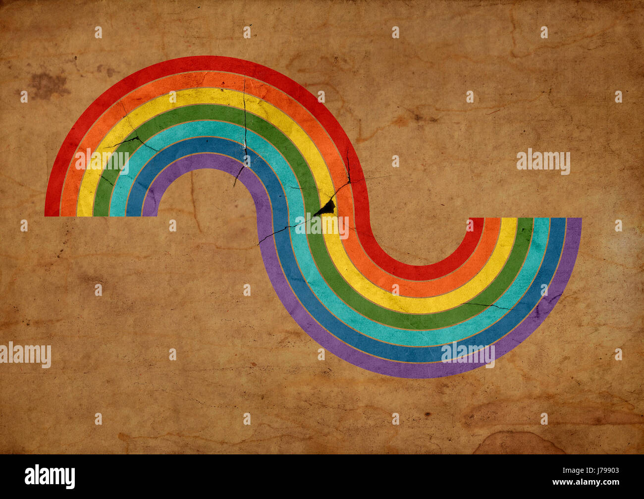 rainbow retro sheet of paper paper colors colours backdrop background ...