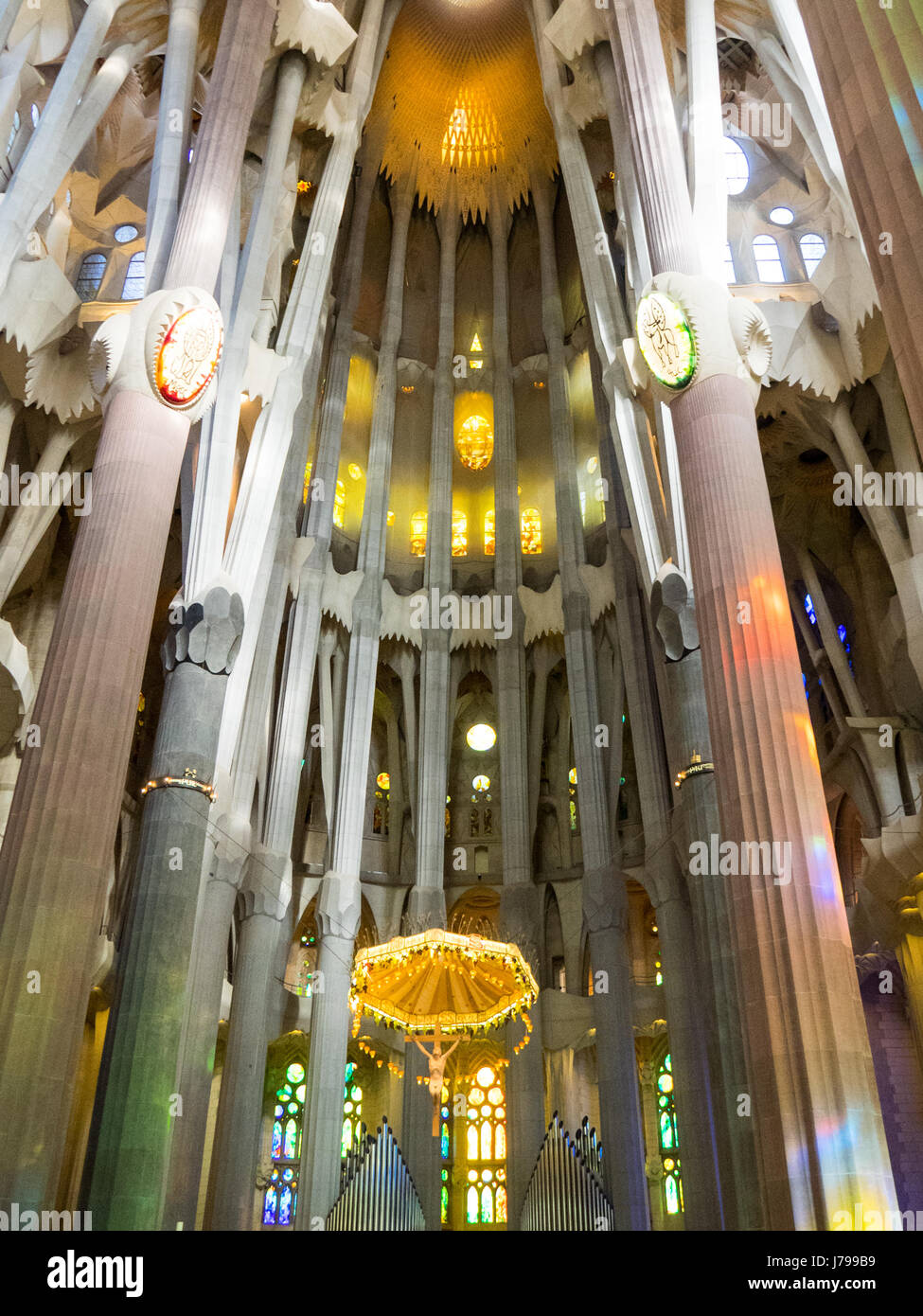 Jesus on cross sagrada familia hi-res stock photography and images - Alamy