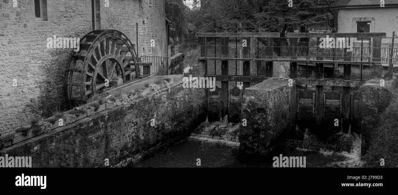 Water mill in France Stock Photo - Alamy