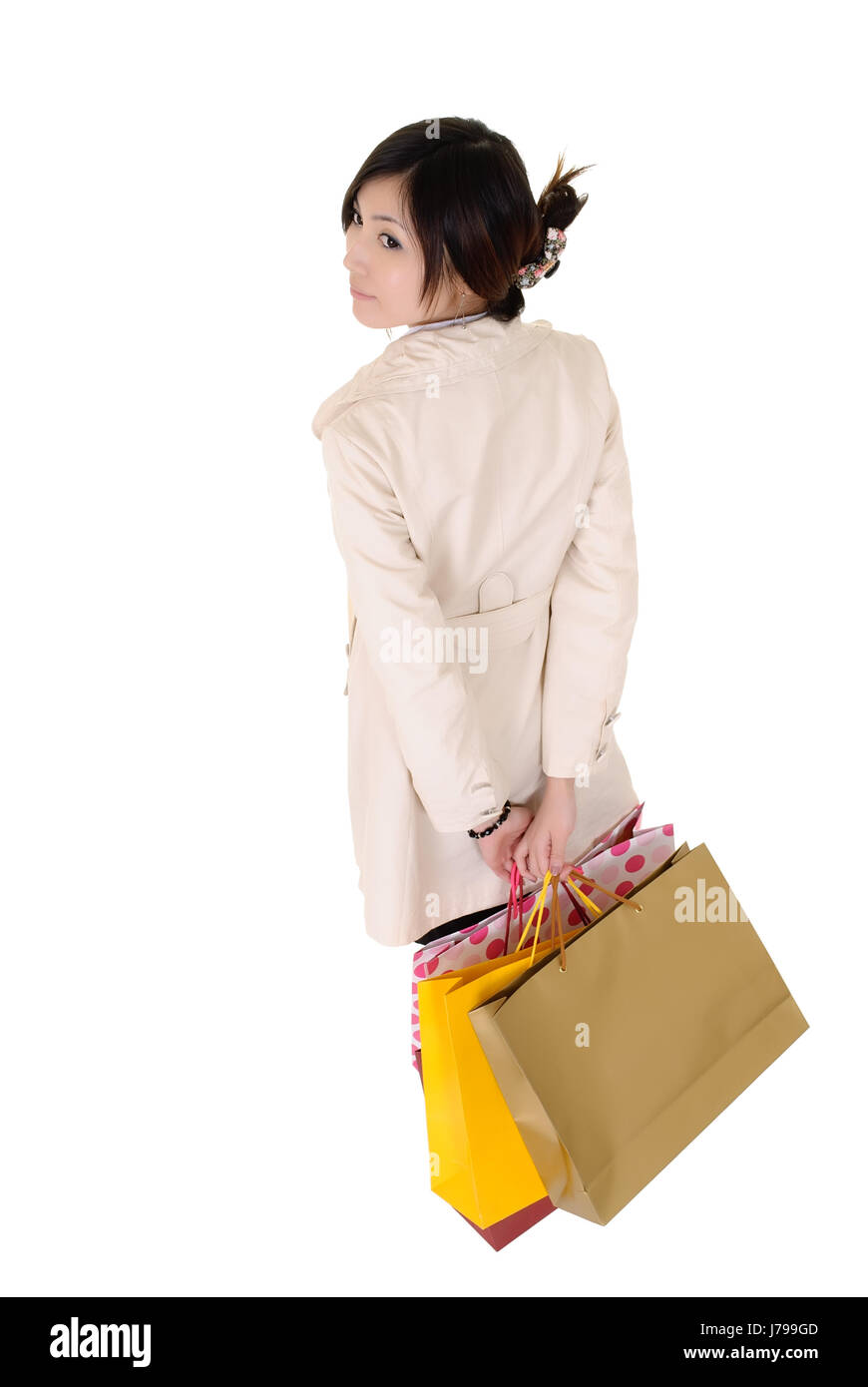 woman portrait look glancing see view looking peeking looking at ...