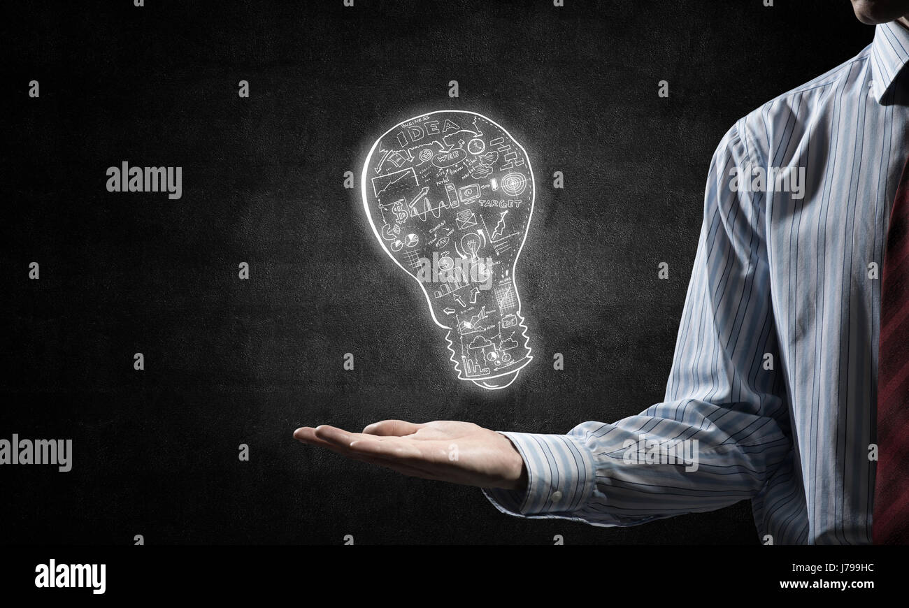 Bright idea for success achieving Stock Photo - Alamy