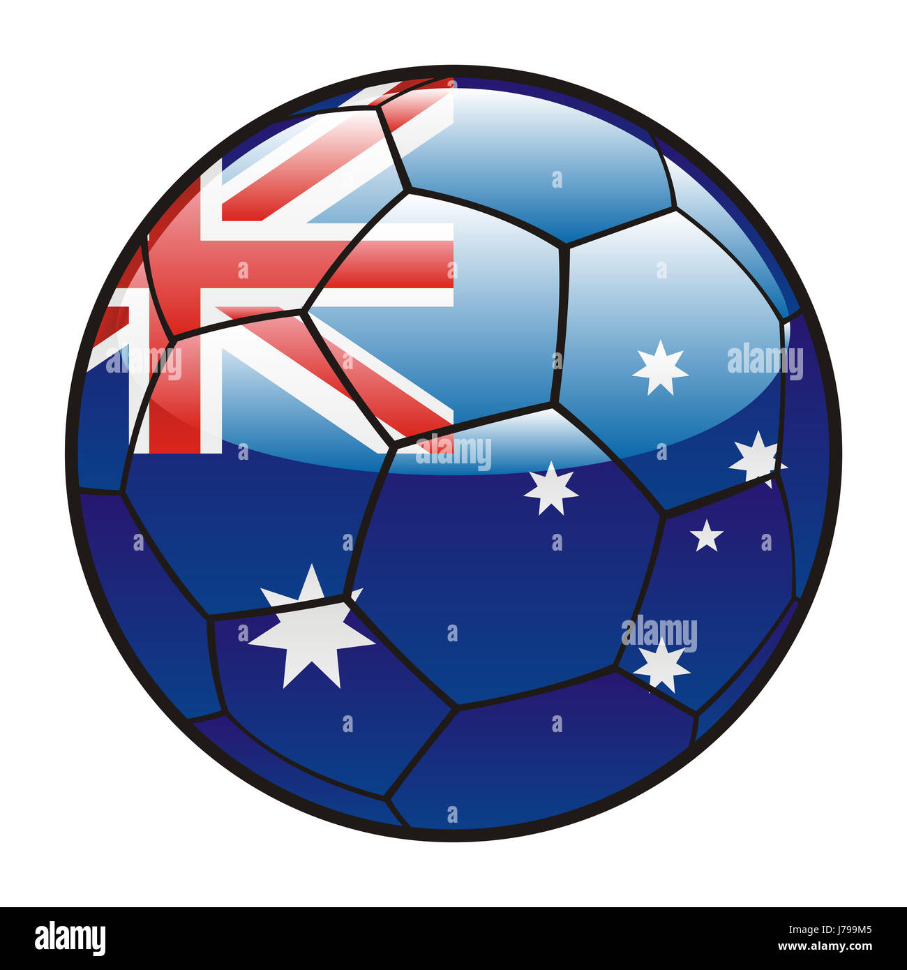 ball australia illustration flag vector sport sports soccer football ...