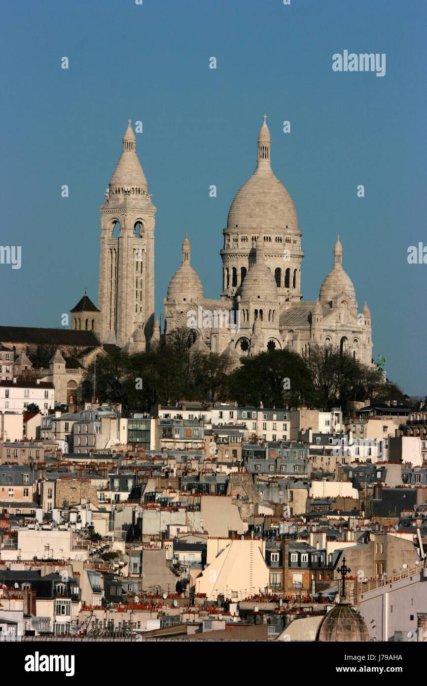 church paris france catholic basilica travel religion church hill ...