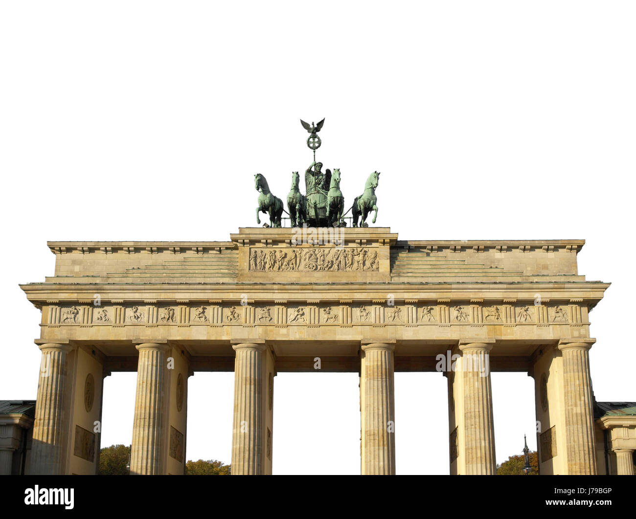 famous goal passage gate archgway gantry brandenburg berlin germany ...