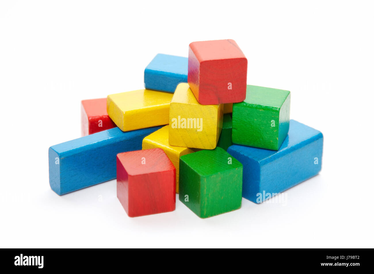 colour toy blocks heap wooden color pile bricks construction object ...