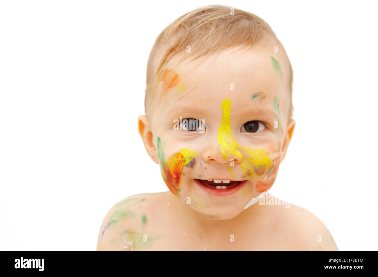 colour face small tiny little short baby paint kid childhood maddening ...