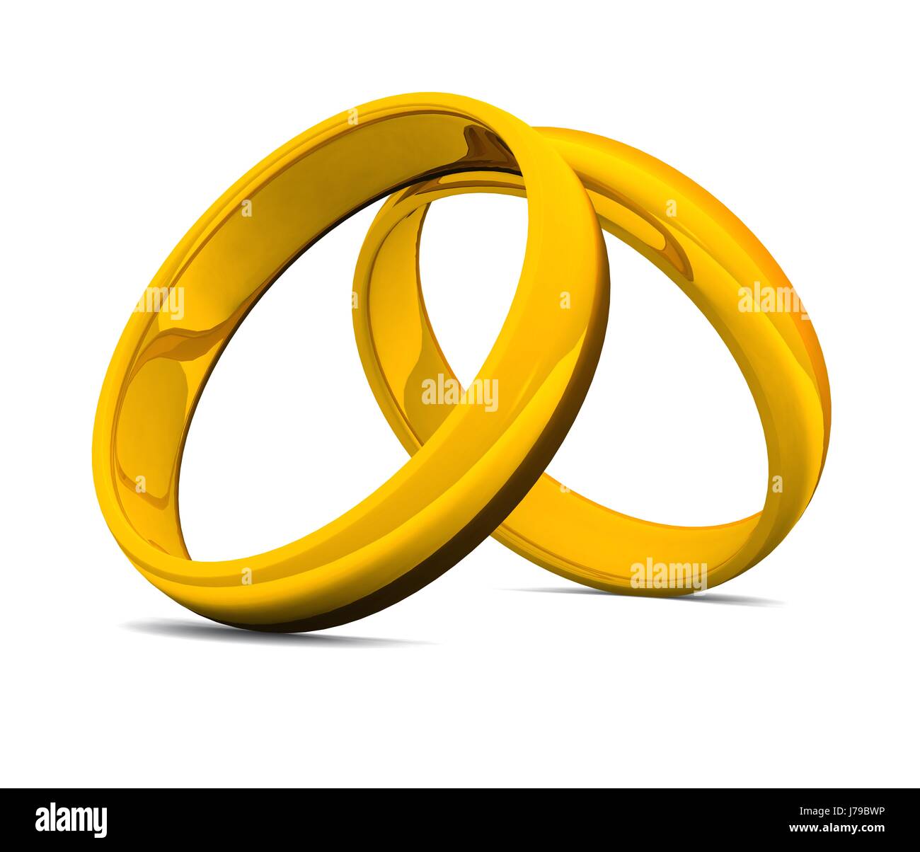 two gold wedding rings 02 Stock Photo - Alamy