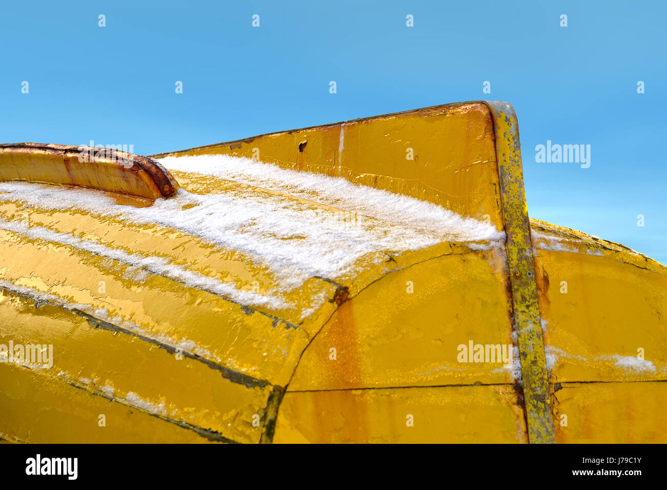 the yellow boat Stock Photo - Alamy