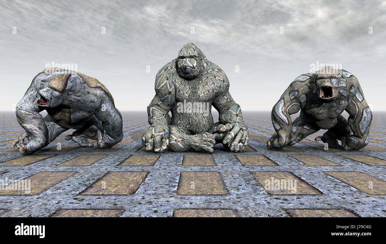 monkeys in the war Stock Photo - Alamy