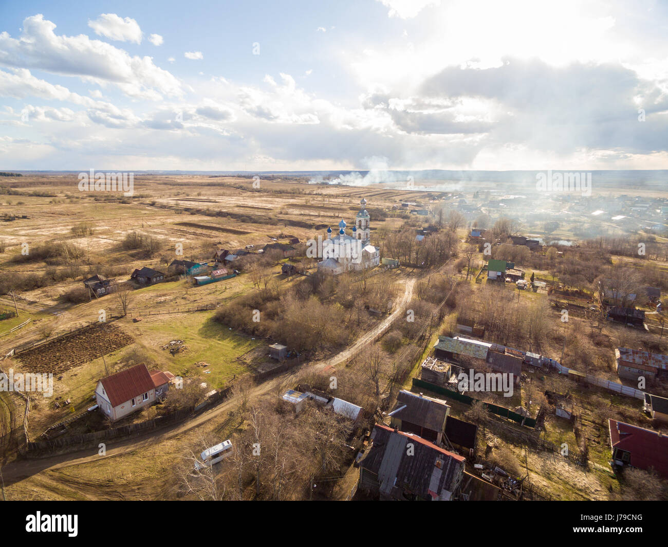 Church view from above Stock Photo - Alamy