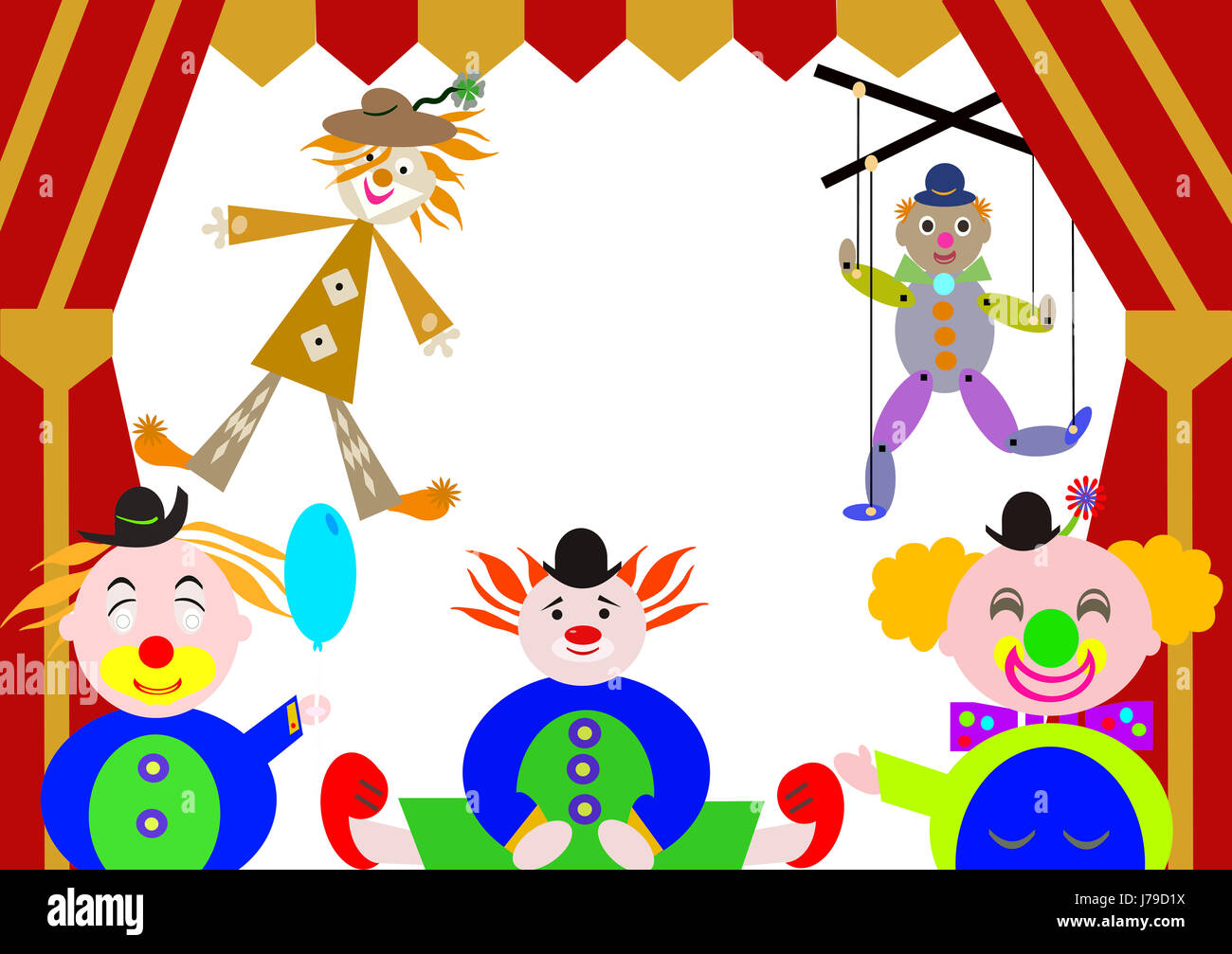 entertainment clown clowns circus puppet entertainment comic colour ...