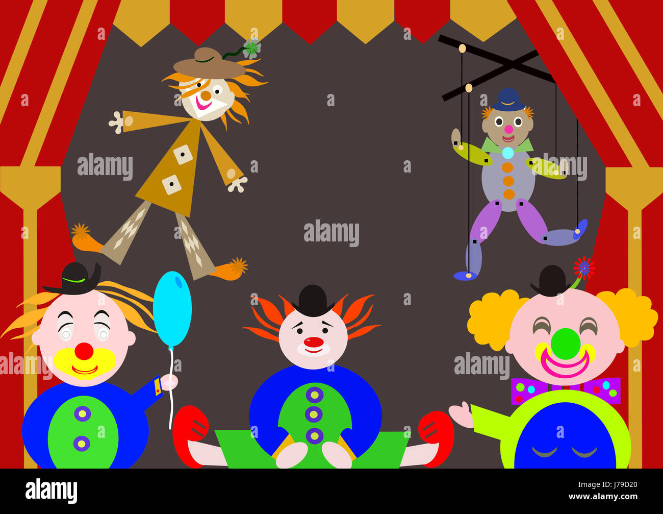 entertainment clown clowns circus puppet entertainment comic colour ...
