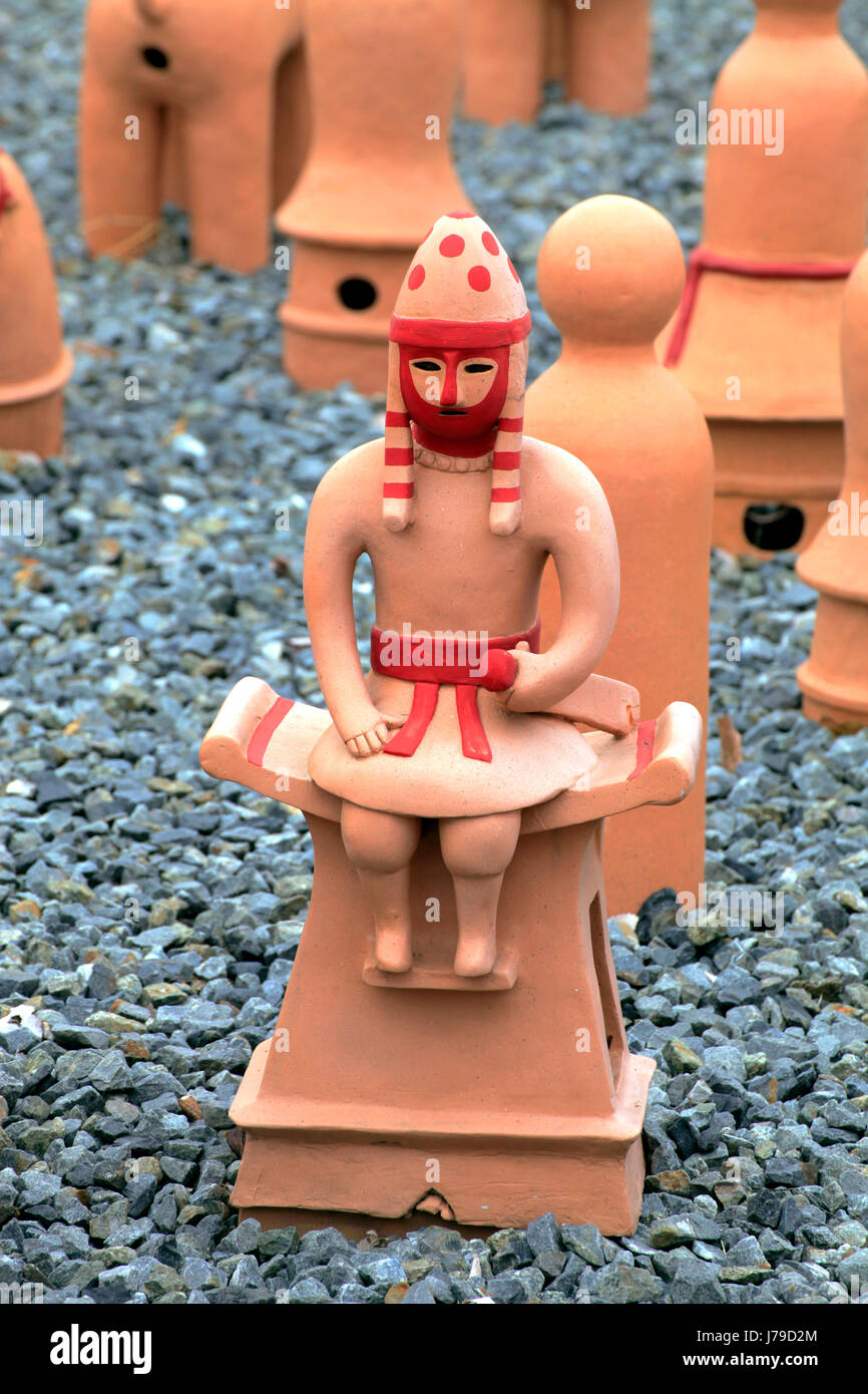 Haniwa Figures Displayed at Hachimanzuka Kofun Hodota Takasaki city ...
