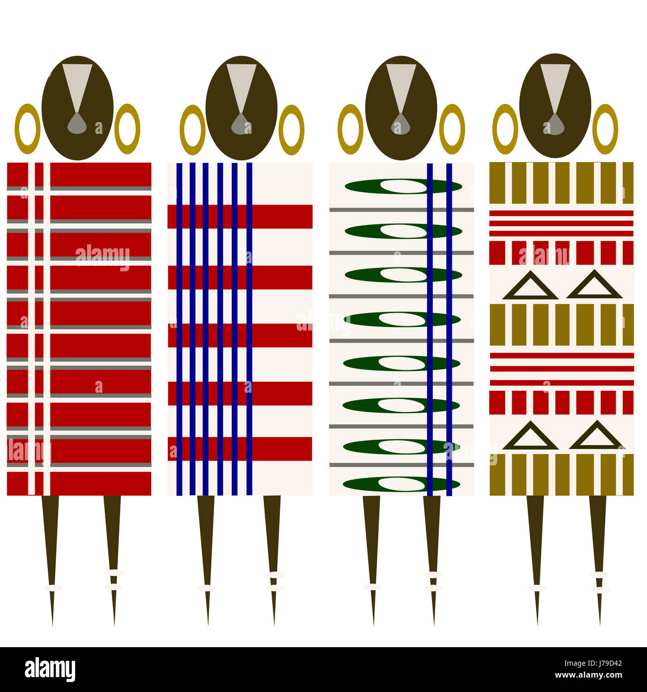 men man culture africa tribes African tradition graphic illustration ...