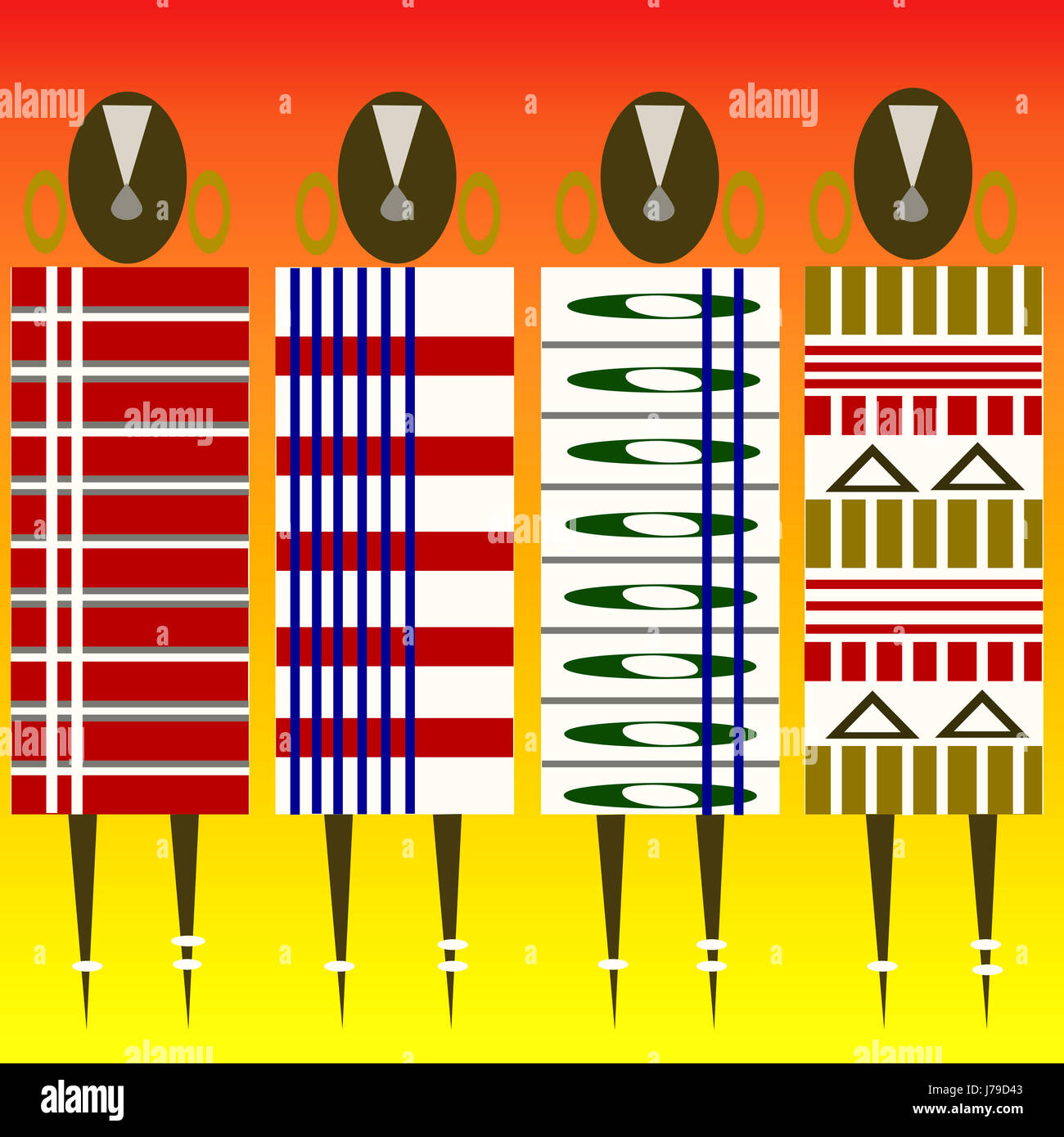 men man culture africa tribes African tradition graphic illustration ...