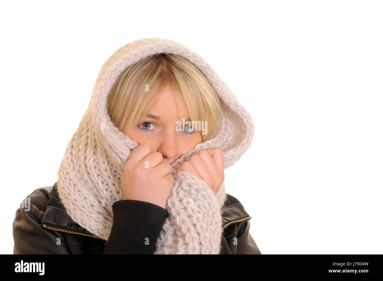 Woman tremble cold hi-res stock photography and images - Alamy