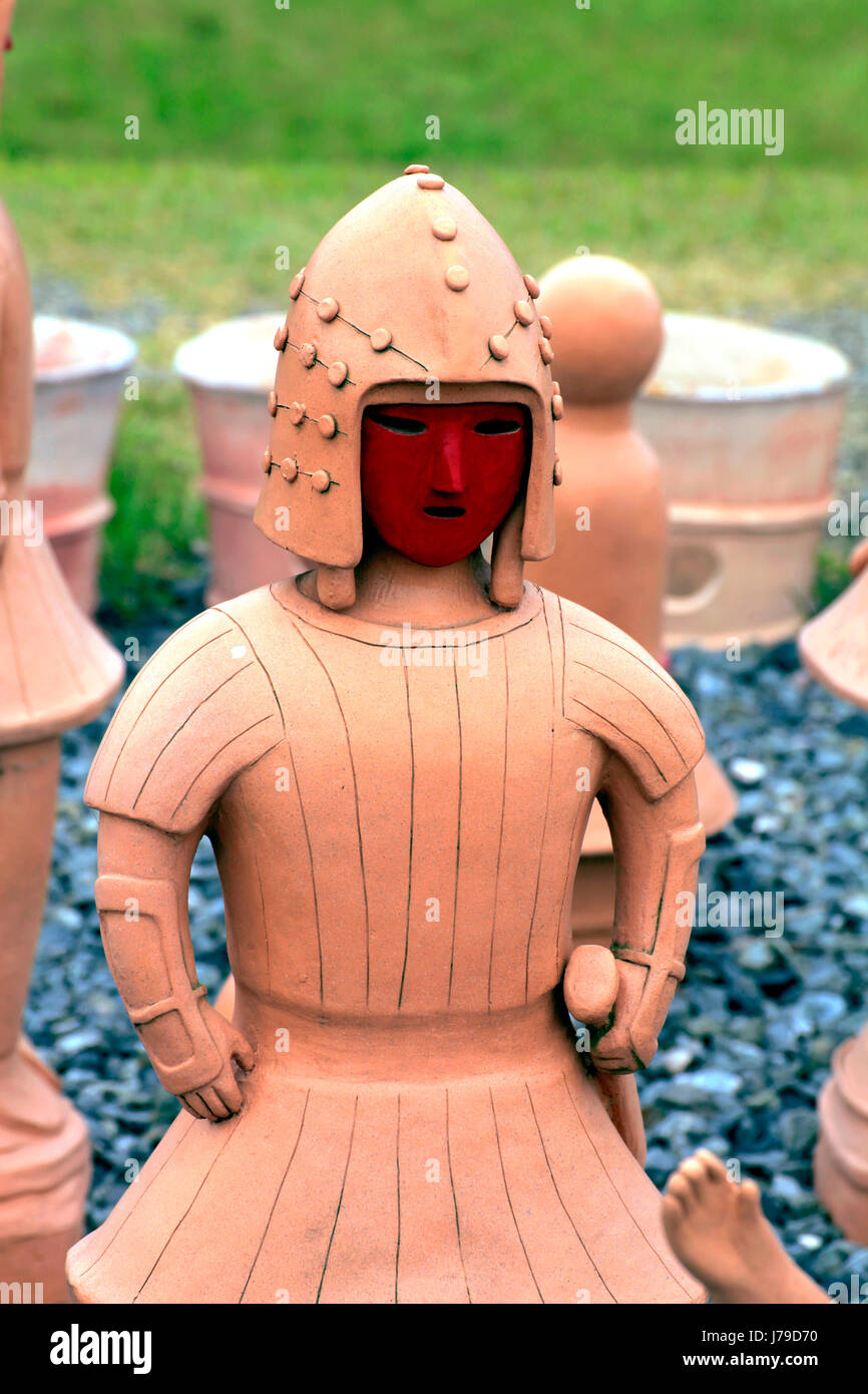 Haniwa Figures Displayed at Hachimanzuka Kofun Hodota Takasaki city ...