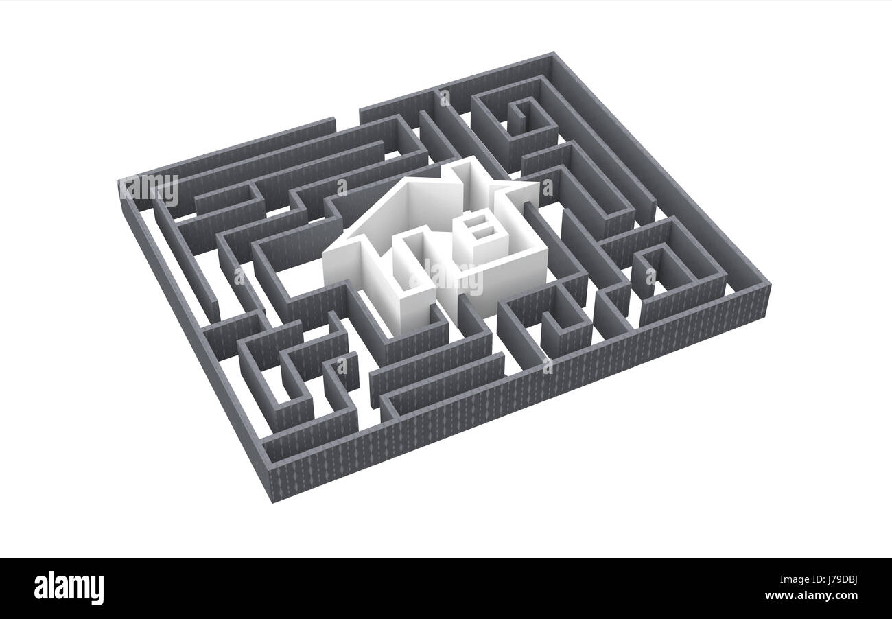 House maze hi-res stock photography and images - Alamy