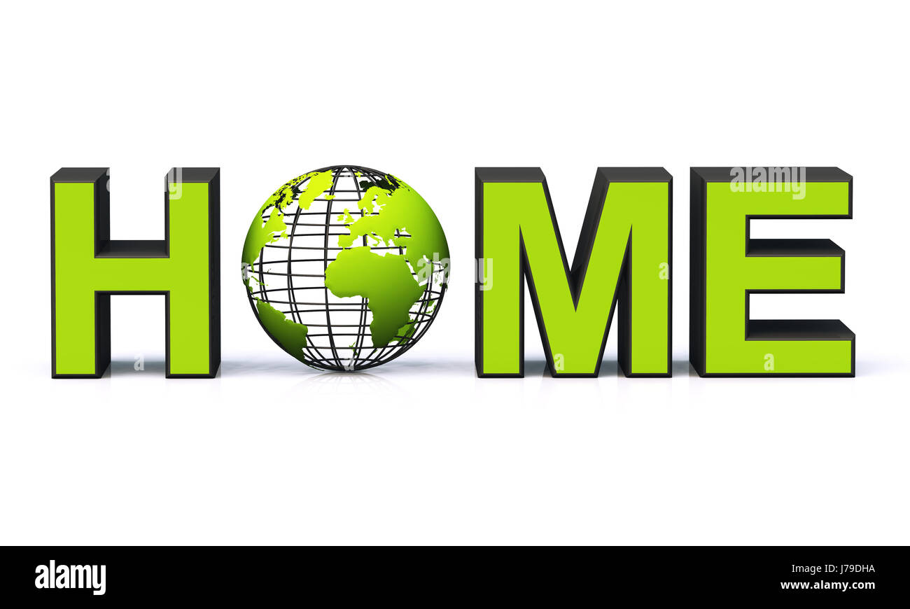 planet home concept Stock Photo - Alamy